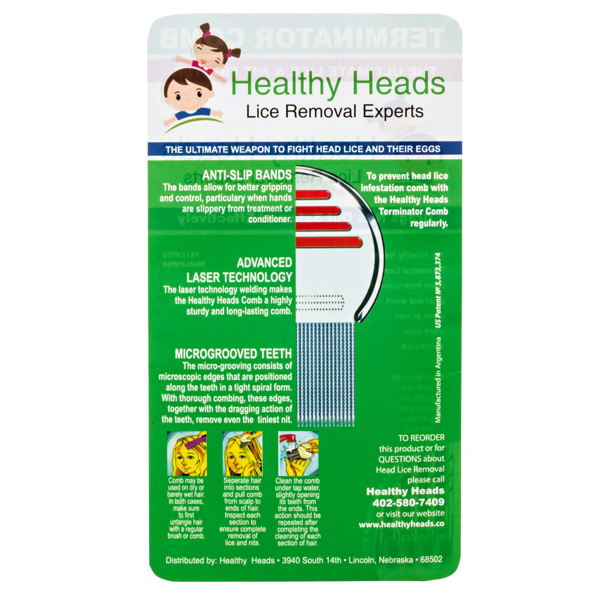 Healthy Heads Terminator Comb